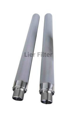 China Stainless Steel Sintered Metal Powder Filter Element 0.22-50μm Pore Size for sale
