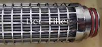 China Stainless Steel Pleated Filter Cartridge 1-300um 316L for High Temperature Gas Liquid Filtration for sale