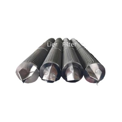 China 304 Stainless Steel Pleated Filter Cartridge 5um 1mm Thickness for Petroleum Industry for sale