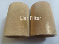 China Customized Bronze Sintered Metal Powder Filter 100mm to 1000mm Length 0.22-50μm Precision for sale