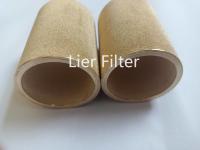 China Customized Bronze Sintered Metal Powder Filter 100mm to 1000mm Length 0.22-50μm Precision for sale