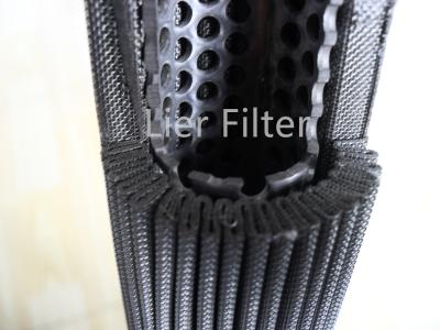 China Anti Corrosion Pleated Filter Element 0.3um 180um for Polymer Melts Filtration for sale