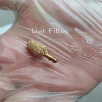 China Sintered Metal Powder Filter 2um 0.5um Pore Aircraft Porous Bronze Filter 30mm 80mm for sale