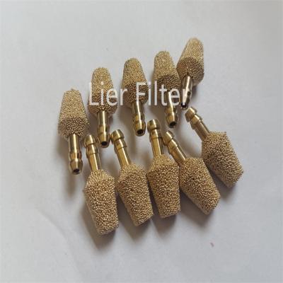 China Sintered Metal Powder Filter 2um 0.5um Pore Aircraft Porous Bronze Filter 30mm 80mm for sale