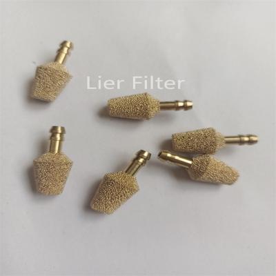 China Back Flushing 40um Sintered Brass Gas Filter High Strength for sale