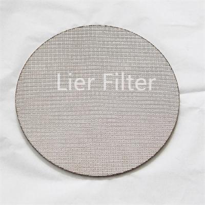 China 1.7mm Thick Sintered Mesh Filter High Strength Round Metal Filter Element for sale