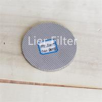 China 1.7mm Thick Sintered Mesh Filter High Strength Round Metal Filter Element for sale