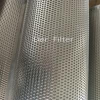 China Stainless Steel 304 Perforated Metal Sheet Tube 0.1mm-6mm Thickness for Water Treatment for sale