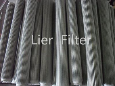 China Metal Woven Wire Mesh Pleated Filter Element Metal Fiber Sintered Filter Element for sale