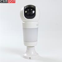 China 360 Degree PTZ Network Camera OEM / ODM Light Bulb Home Security Camera for sale