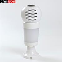 China 360 Degree PTZ Network Camera OEM / ODM Light Bulb Home Security Camera for sale