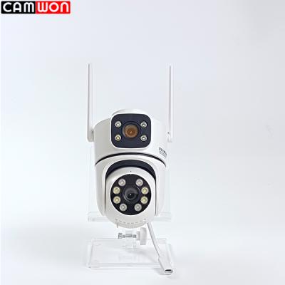 China 4K Dual Lens TUYA Smart Outdoor Security Camera 2.4G 5G WiFi 30m Night Vision for sale