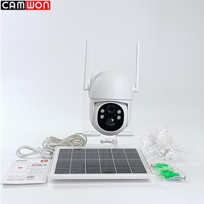 China Human Detection Battery Powered Camera IP65 360 Degree PTZ Camera for sale