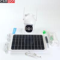 China 3MP AOV 24H Outdoor WiFi PTZ Solar Security Camera 15600mAh 12W for sale