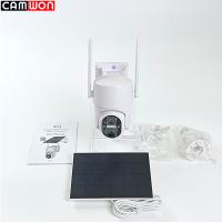 China Wireless Solar Powered PTZ Security Camera 2MP 1080P PIR Motion Detection IP66 Outdoor for sale