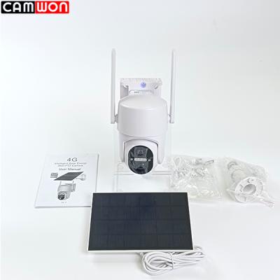 China Wireless Solar Powered PTZ Security Camera 2MP 1080P PIR Motion Detection IP66 Outdoor for sale