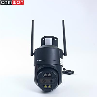 China 8MP+8MP Dual Lens WiFi CCTV Security Camera Outdoor Auto Zoom Human Tracking IP65 for sale
