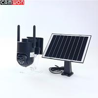 China 3MP HD AOV Security Camera Waterproof PTZ Solar CCTV Camera With Solar Panel for sale