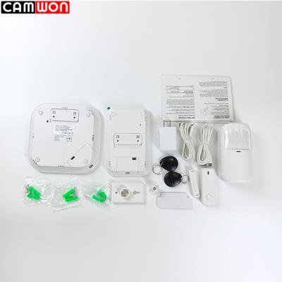 China 433MHz Smart Wireless Alarm System WiFi GSM Tuya App Control Alexa Google Home for sale