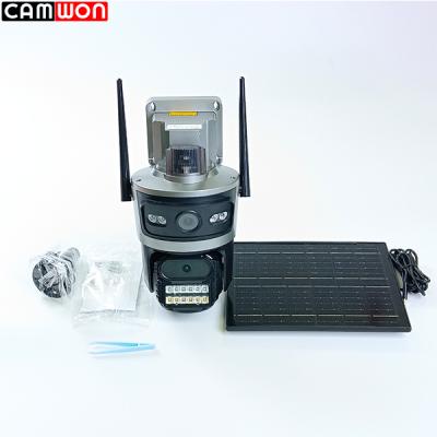 China 2MP Multiple Lens Camera Outdoor 4G Sim Card Camera 24 Hours Online Auto Tracking for sale