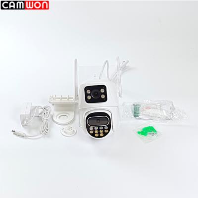 China 6MP Outdoor Dual Lens WiFi PTZ Security Camera with AI Human Tracking and 20m Full Color Night Vision for sale