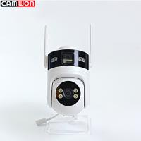 China 4MP Dual Lens WiFi Outdoor Security Camera with Human Detection Auto Tracking Two Way Audio Night Vision 20m for sale
