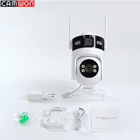 China Motion Detection Multiple Lens Camera 8MP 4K Outdoor WiFi Security Camera SD And Cloud Storage for sale