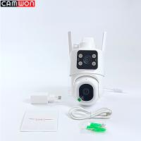 China Tuya Dual Lens 6MP WiFi Outdoor Security Camera with Auto Human Tracking for sale