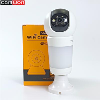 China 3MP WiFi Light Bulb Camera Indoor Two-Way Audio Auto Tracking 8-10m Night Vision E27 for sale