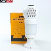 China 3MP WiFi Light Bulb Camera Indoor Two-Way Audio Auto Tracking 8-10m Night Vision E27 for sale