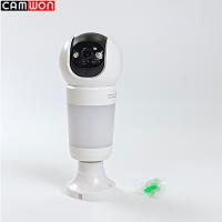 China 3MP WiFi Bulb Security Camera 355 Degree Auto Tracking Night Vision Two Way Audio SD Card Cloud Storage E27 for sale