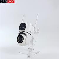China 2MP Dual Lens WiFi PTZ Camera Solar Powered Outdoor Security Auto Tracking 355° Pan for sale