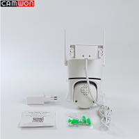 China 2MP Outdoor WiFi Camera Dual Lens PTZ Security Camera Two Way Audio Motion Detection for sale