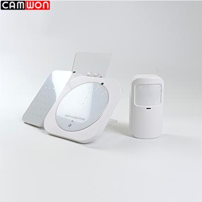 China Tuya WiFi Smart Alarm System 110dB with PIR Motion Sensor Door Sensor Remote Control for sale