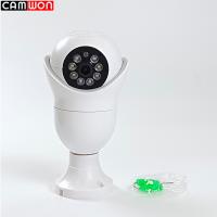 China Tuya 3MP WiFi Light Bulb Security Camera PTZ Auto Tracking 355° Pan 90° Tilt Two-Way Audio Night Vision for sale