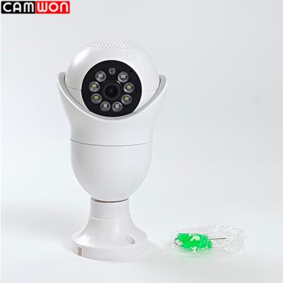China Tuya 3MP WiFi Light Bulb Security Camera PTZ Auto Tracking 355° Pan 90° Tilt Two-Way Audio Night Vision for sale