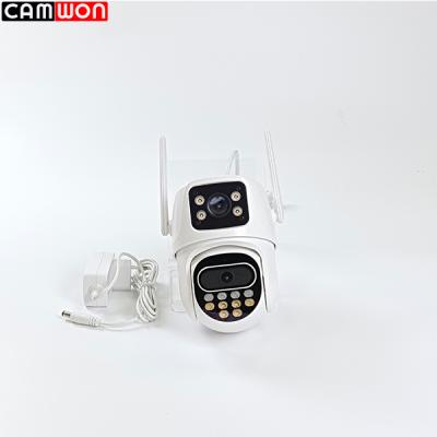 China 6MP Dual Lens Outdoor WiFi Security Camera IP65 PTZ Smart CCTV 12V 2A for sale