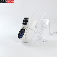 China ICsee 6MP Dual Lens Camera Wireless PTZ CCTV Security Cameras Wifi Network Camera for sale