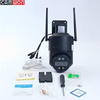 China 8MP Dual Lens Outdoor Dome WiFi Security Camera 4K Night Vision PTZ Auto Tracking for sale