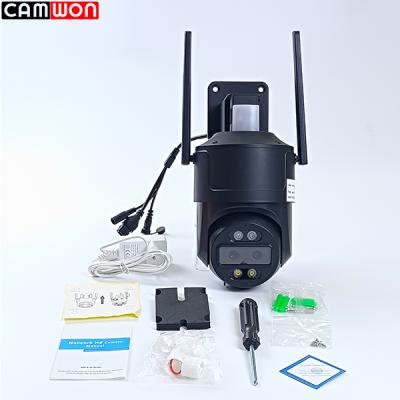 China 8MP Dual Lens Outdoor Dome WiFi Security Camera 4K Night Vision PTZ Auto Tracking for sale