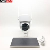 China IP66 PTZ WiFi Solar Camera 4MP 2K Full Color Night Vision Low Power 3W Solar Panel for sale