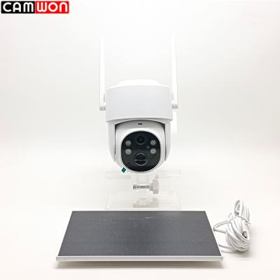 China IP66 PTZ WiFi Solar Camera 4MP 2K Full Color Night Vision Low Power 3W Solar Panel for sale