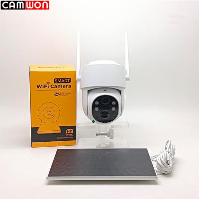 China 4MP Solar Battery Powered WiFi Camera IP66 Outdoor Full Color Night Vision 6X Zoom for sale