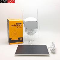 China 4MP Solar Battery Powered WiFi Camera IP66 Outdoor Full Color Night Vision 6X Zoom for sale