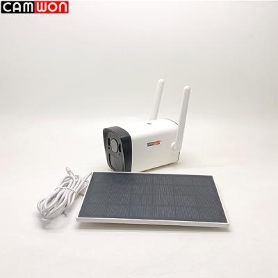 China 2MP Solar WiFi Bullet Camera PIR Sensor 10M Motion Detection 128GB SD Card Slot for sale