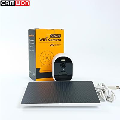 China 4MP 2K Wireless Outdoor Camera Battery Powered WiFi IP Camera Colour Night Vision 2 Way Audio PIR Detection for sale