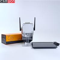 China 4MP ICSEE Dual Lens Solar Security Camera 4G AOV 15600mAh IP66 Outdoor for sale