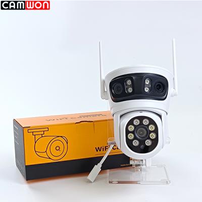 China OEM ODM Outdoor WiFi PTZ Camera 3 Lens 3 Screen 2MP Auto Tracking Tuya for sale