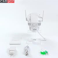 China Tuya 6MP 3 Lens WiFi Security Camera Night Vision Pan Tilt Outdoor Surveillance 5V DC for sale