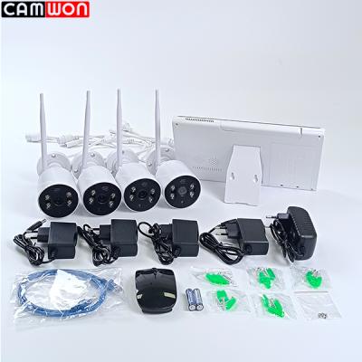 China 3MP Tuya 4CH Wireless Security Camera System 10.1 Inch LCD NVR for sale
